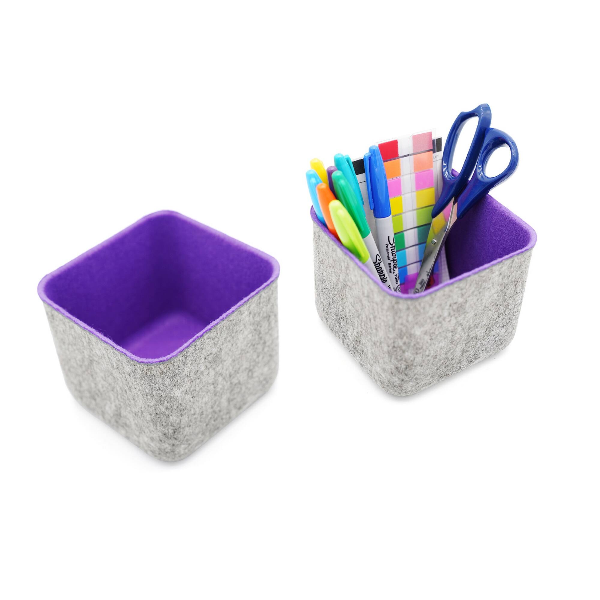 Welaxy Felt 2 Piece Storage Cubes | Michaels