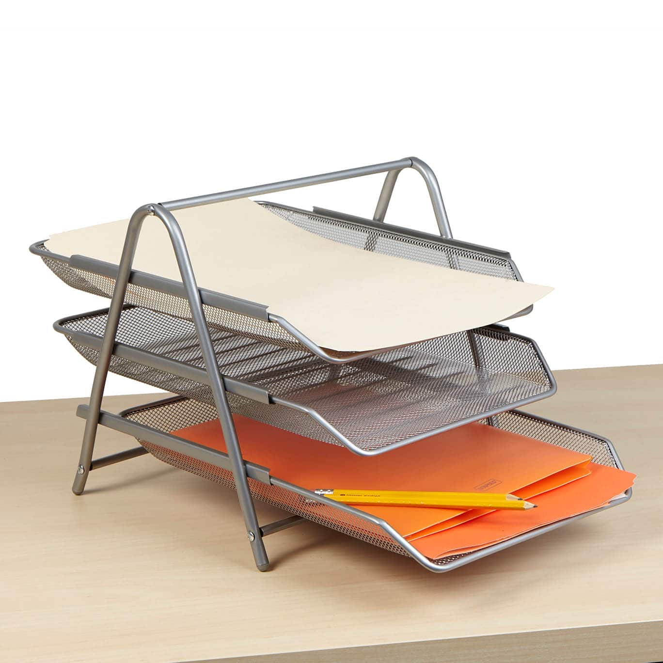 Mind Reader Desk Organizer with 4 Sliding Trays | Desktop Storage ...