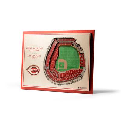 MLB Team 5-Layer StadiumView Wall Art, Color: Cincinnati Reds | Michaels