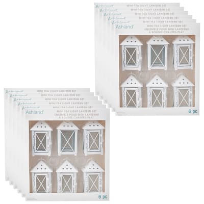 Buy in Bulk - 12 Packs: 6 ct. (72 total) White Mini Lanterns by Ashland ...