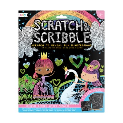 Scratch & Scribble Princess Garden Art Set | Michaels