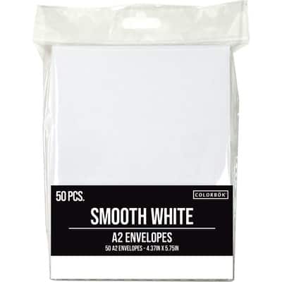 Colorbok® White A2 Envelopes, 50ct. | Michaels