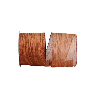 Reliant 4" x 30yd. Crushed Mesh Value Wired Ribbon | Michaels