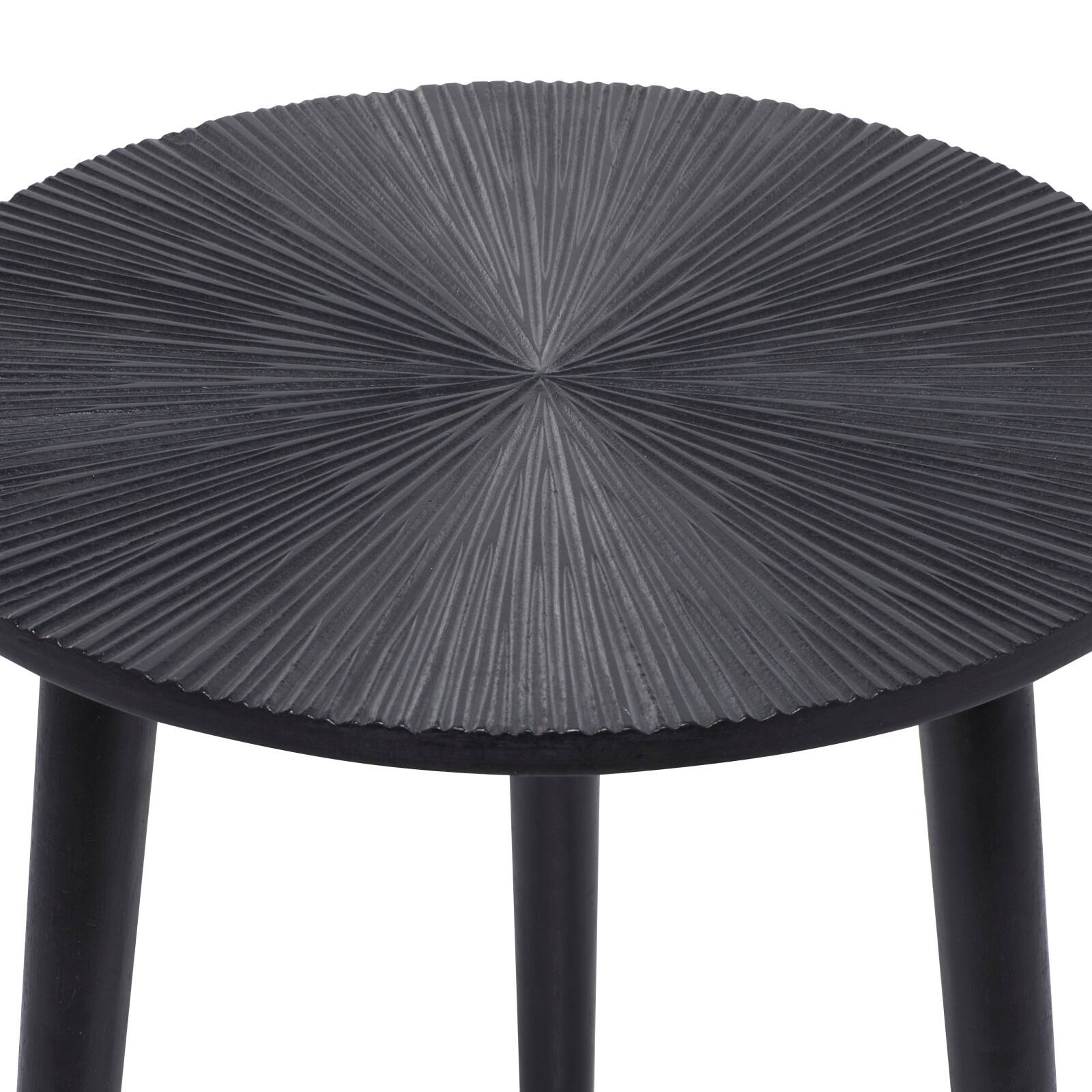 Black Mango Wood Contemporary Accent Table, 21" x 17" x 17" | Michaels