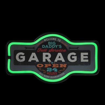 17" Neon Style LED Daddy's Garage Wall Sign | Michaels