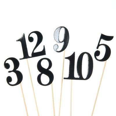 1-12 Black Table Numbers by Celebrate It™ | Michaels