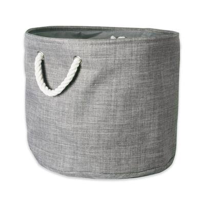 DII® Large Round Variegated Polyester Bin, Color: Gray | Michaels