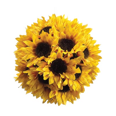 Buy in Bulk - 6 Pack: 7" Sunflower Ball with Hanger | Michaels