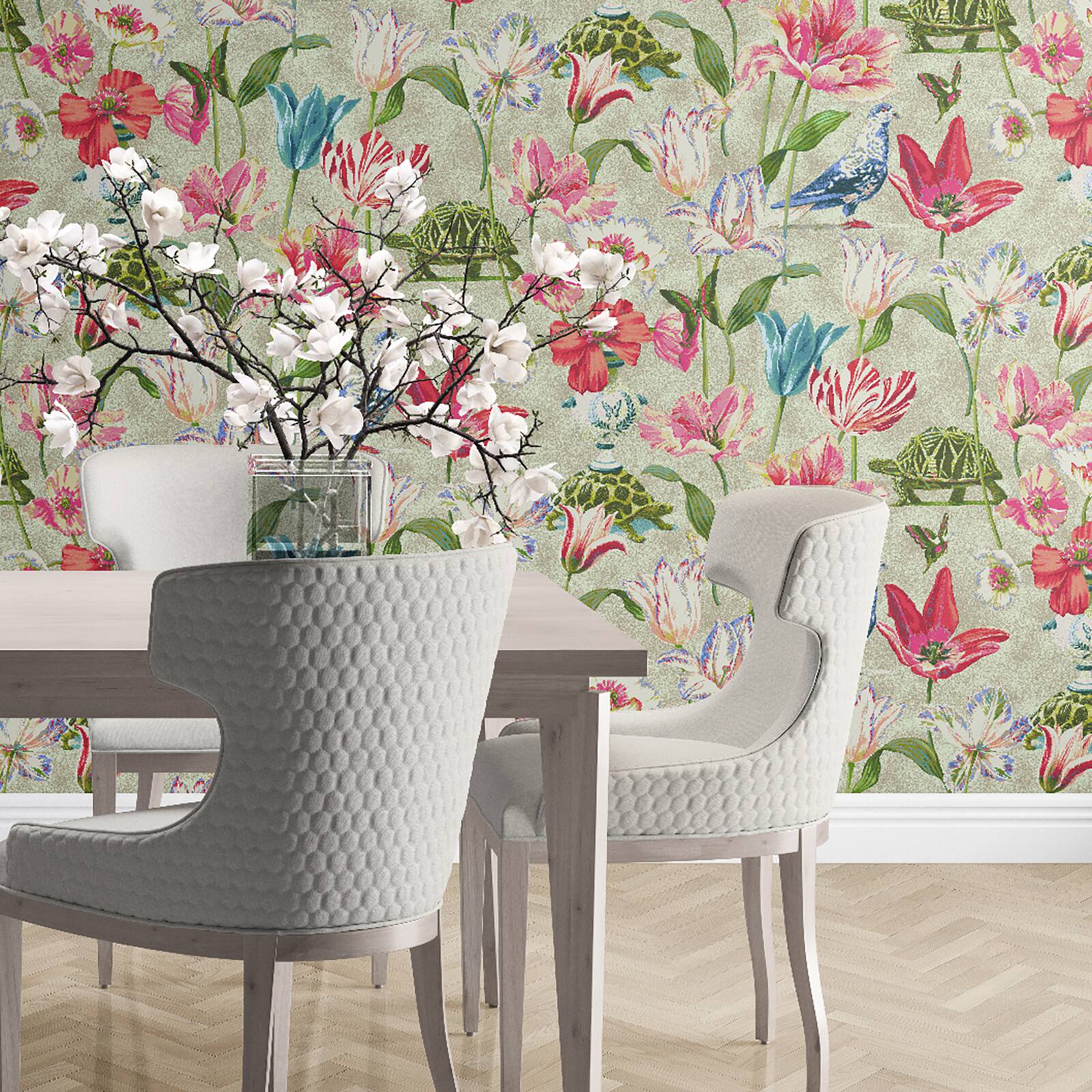 Harrison Howard Enchanted Garden Peel & Stick Wallpaper, Color ...