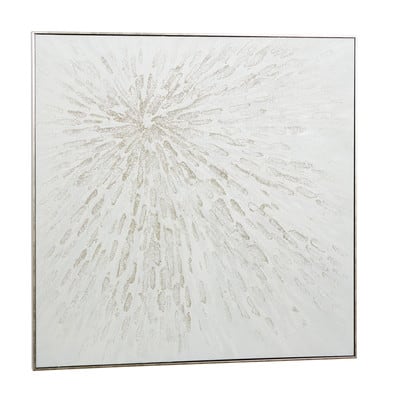 CosmoLiving by Cosmopolitan White Canvas Contemporary Wall Art, 39" x ...