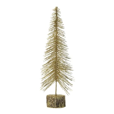 16" Medium Gold Glitter Tree | Michaels