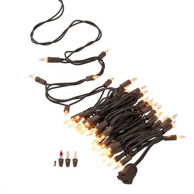 50ct. Clear Mini String Lights with Brown Cord by Ashland® | Michaels