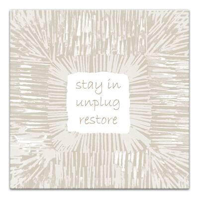 Stay In and Unplug Canvas Wall Art | Michaels