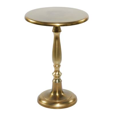 Gold Aluminum Traditional Pedestal Table | Michaels