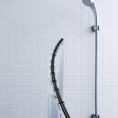 Bath Bliss Matte Black Curved Shower Rod | Michaels