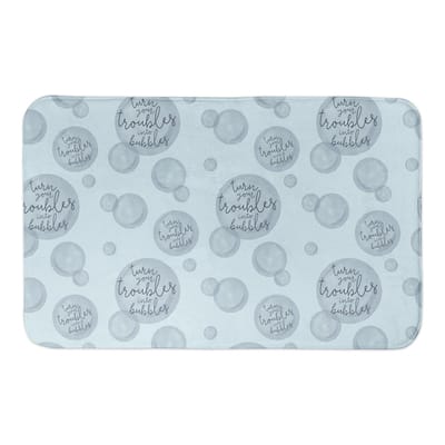 Turn Your Troubles Into Bubbles Bath Mat | Michaels