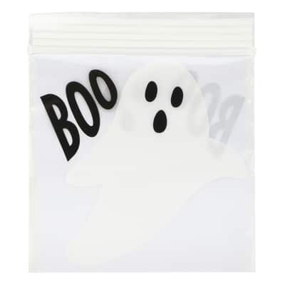 Boo Ghost Zip Treat Bags, 24ct. by Makery™ | Michaels