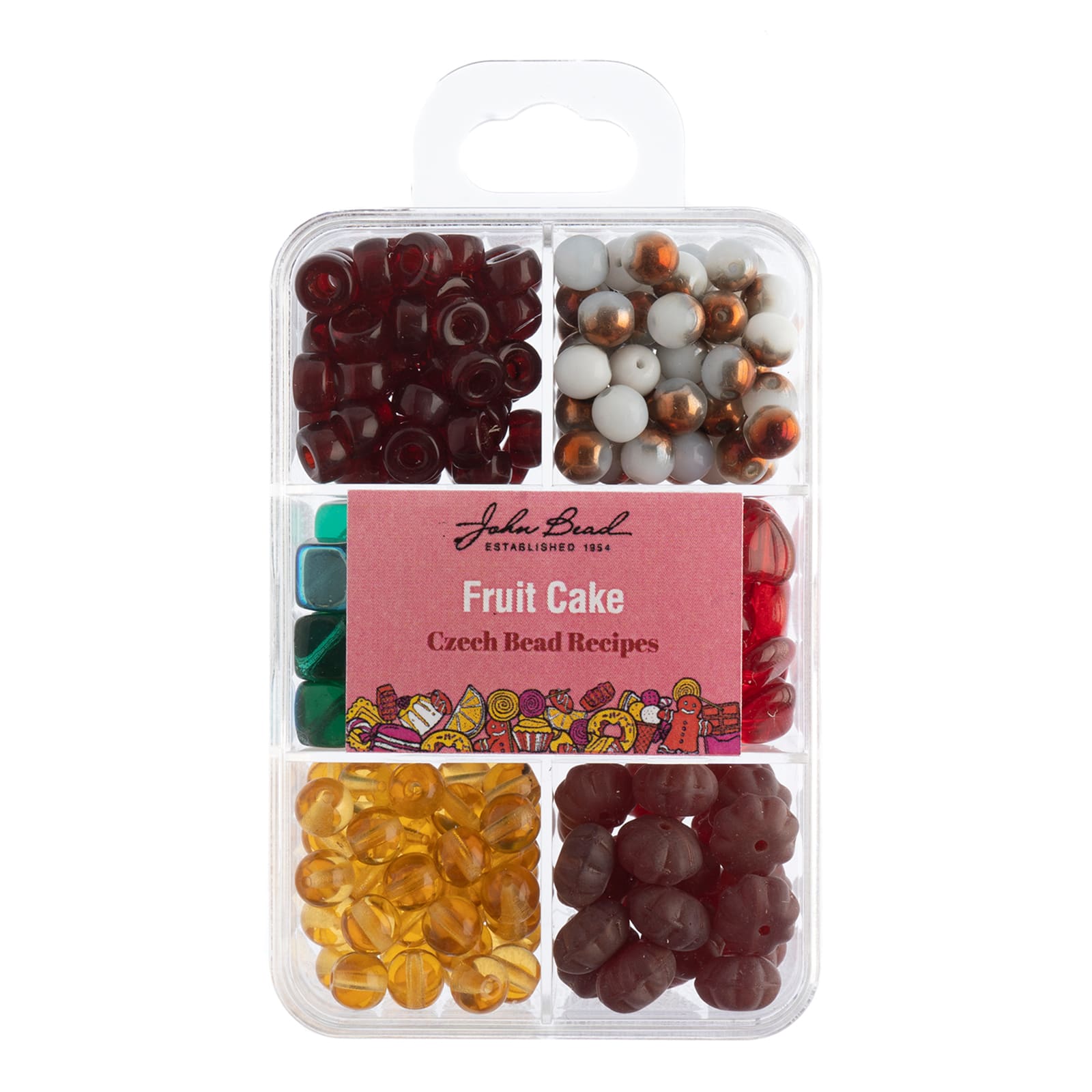 John Bead Czech Glass Recipe Box Beading Kit | Michaels