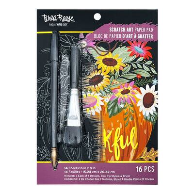 Brea Reese™ 6" x 8" Fall Harvest Scratch Art Paper Pad | Michaels