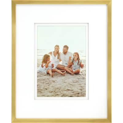 Gallery™ Gold Frame with Mat by Studio Décor®, Size: 8" x 10" / 5" x 7 ...
