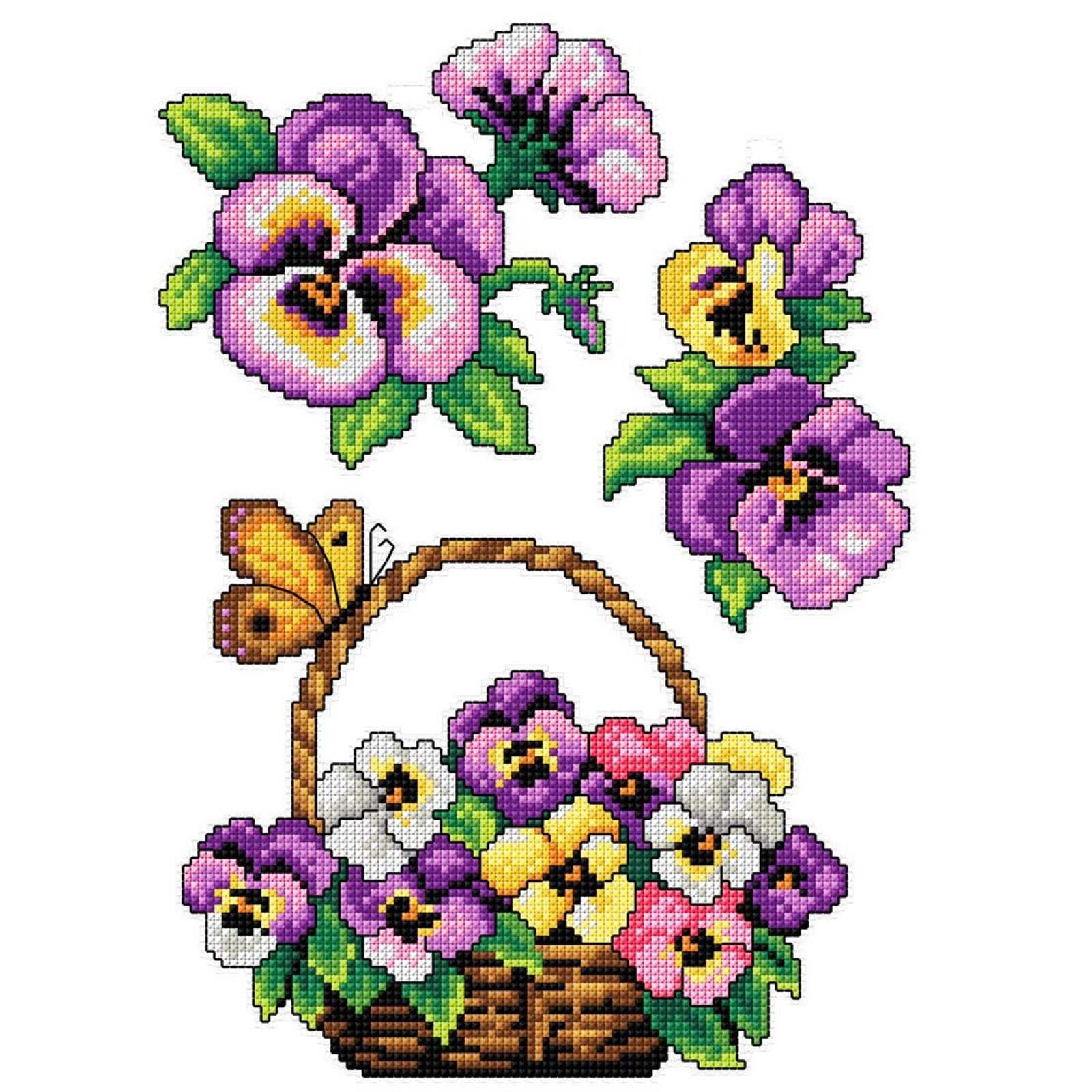 Crafting Spark Violas Plastic Canvas Counted Cross Stitch Kit | Michaels