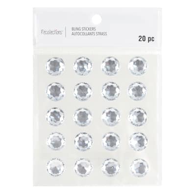 Buy in Bulk - 12 Packs: 20 ct. (240 total) 16mm Clear Rhinestone ...