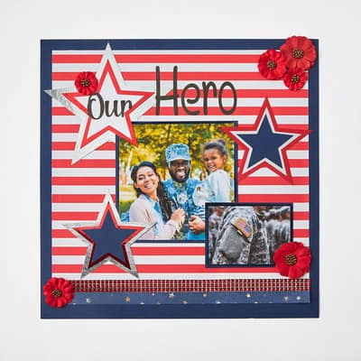 Our Hero Scrapbook Page | Projects | Michaels