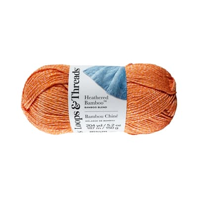 Heathered Bamboo™ Yarn by Loops & Threads® | Michaels