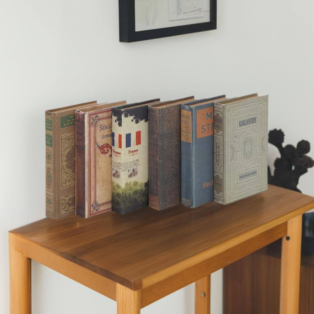 Multicolored Wooden Traditional Book Box Set | Michaels