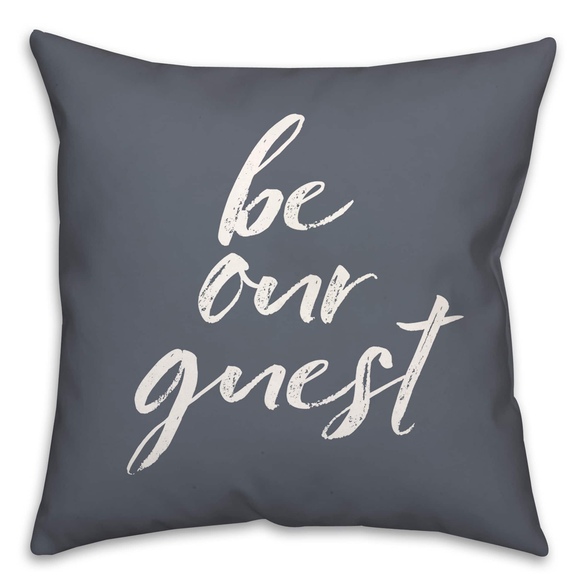 18" Be Our Guest Throw Pillow | Michaels