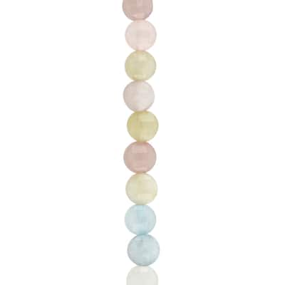 Pastel Quartz Faceted Coin Beads by Bead Landing™, Size: 6 mm | Michaels