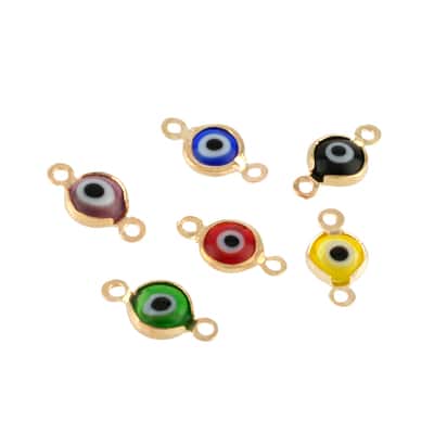 Buy in Bulk - 12 Packs: 6 ct. (72 total) 12mm Gold Eye Connectors by ...