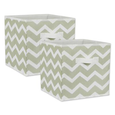 DII® 11" Nonwoven Polyester Chevron Storage Cubes, 2ct. | Michaels
