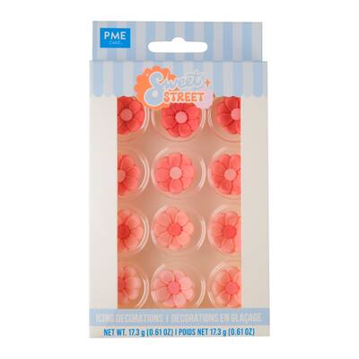 PME Cake Sweet Street® Pink Blossoms Icing Decorations | Michaels