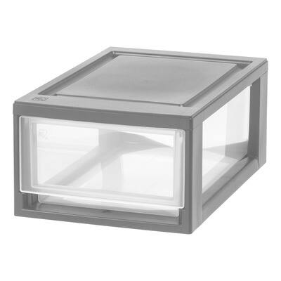 Iris® Gray Small Stacking Drawer, 5 Pack | Michaels