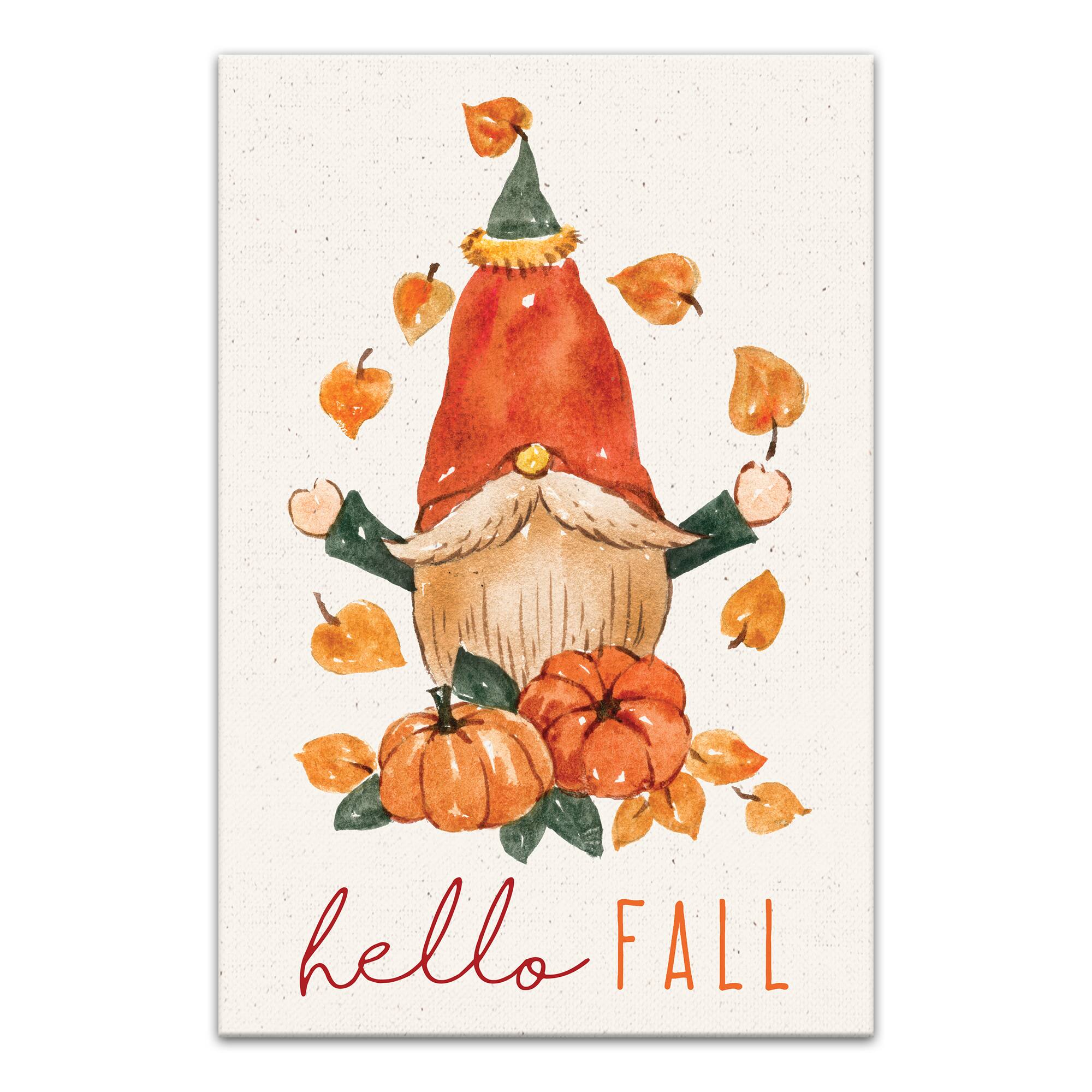 Hello Fall Gnome Canvas Wall Art | Michaels
