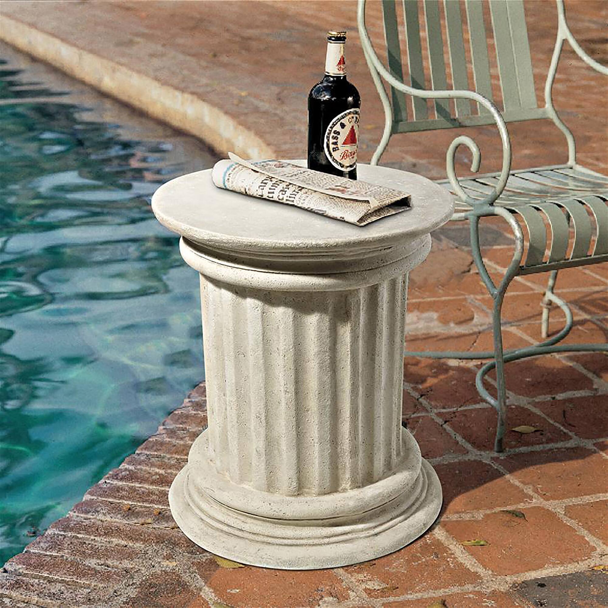 Design Toscano 18" Roman Doric Column Classical Fluted Architectural ...
