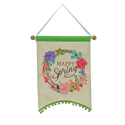 18" Happy Spring Banner | Michaels