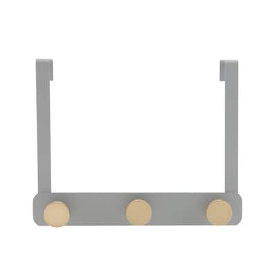 Elle Décor Gray 3 Hook Over the Door Hook | Michaels