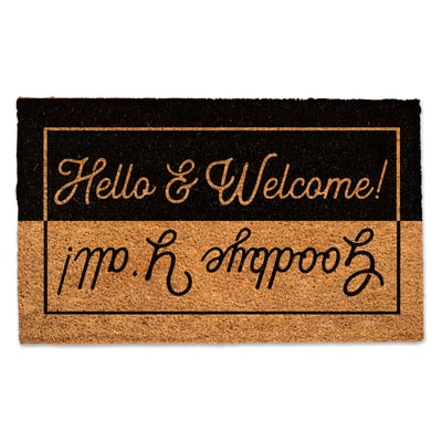 Hello & Goodbye Doormat | Michaels