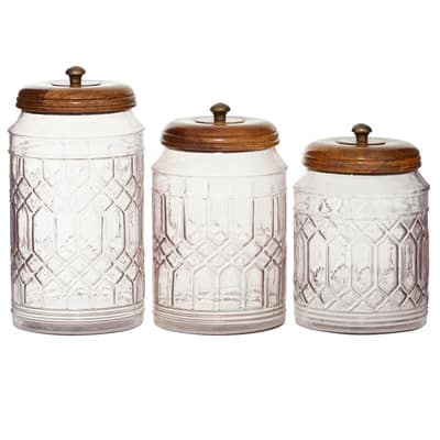Clear Glass Farmhouse Decorative Jars, 3ct. | Michaels