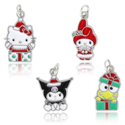 Hello Kitty & Friends® 4-Piece Chirstmas Enamel Charm Set | Michaels