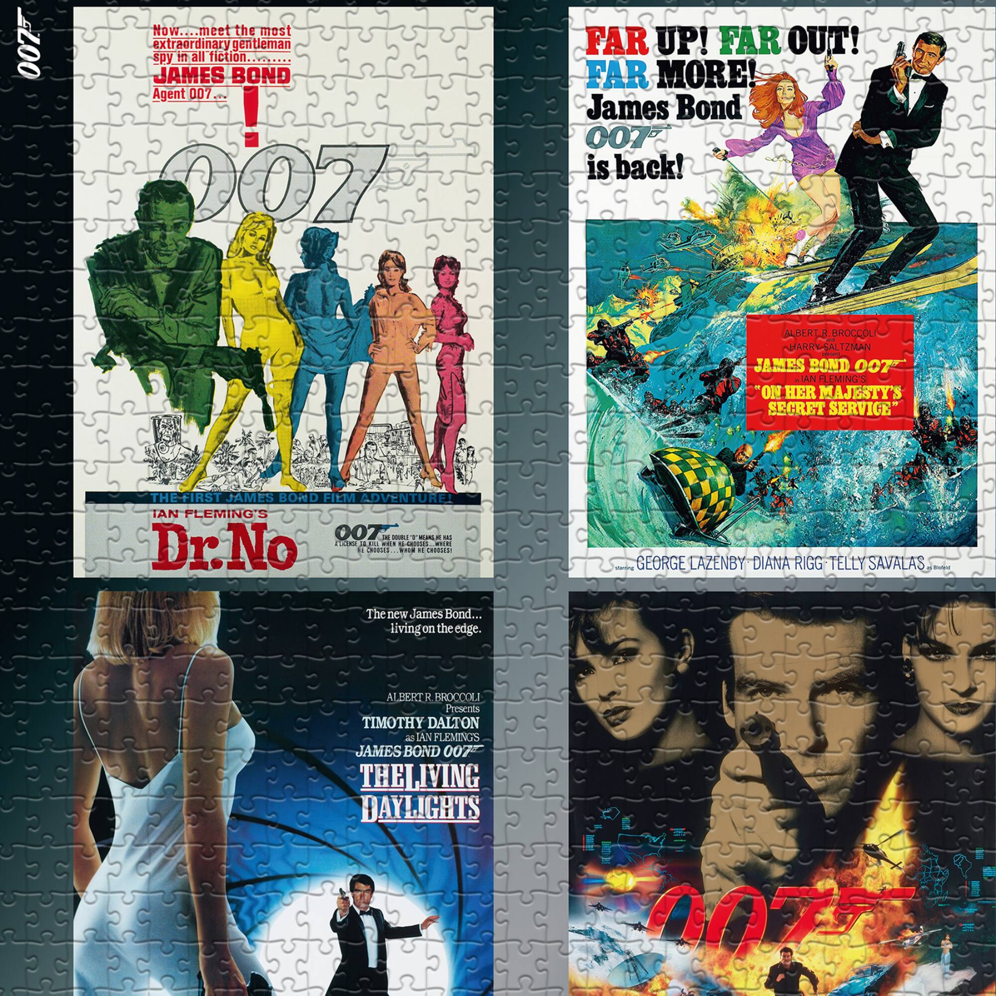 Top Trump® 007 Bond All Six Bonds 1,000 Piece Jigsaw Puzzle | Puzzles ...