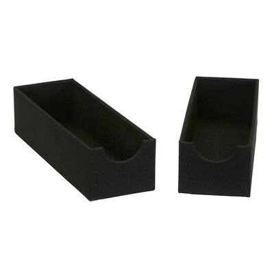 Household Essentials Narrow Drawer Organizers, 2ct., Color: Black ...