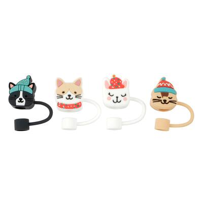 Christmas Cat Straw Toppers by Ashland® | Michaels