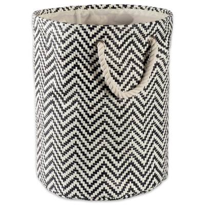 DII® 20" Chevron Print Woven Paper Storage Bin, Color: Black | Michaels