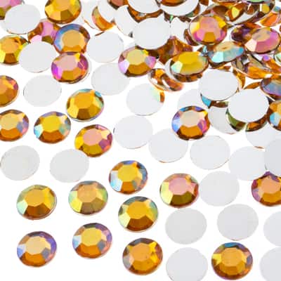 John Bead Acrylic Round Flat Back Rhinestones, 10mm | Michaels