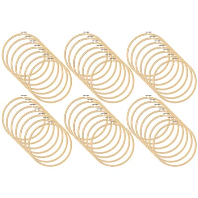 Buy in Bulk - 36 Pack: 9" Wooden Embroidery Hoop by Loops & Threads ...