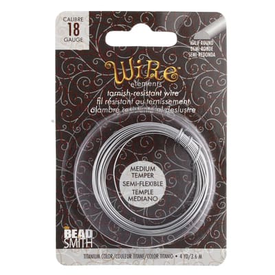 The Beadsmith® Wire Elements™ 18 Gauge Tarnish Resistant Medium Temper ...