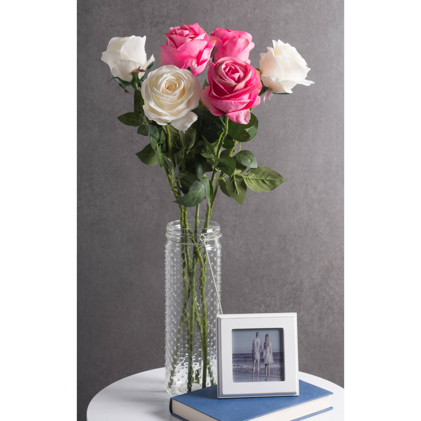 DII® Pink Flower Open Rose Set, 6ct. | Michaels
